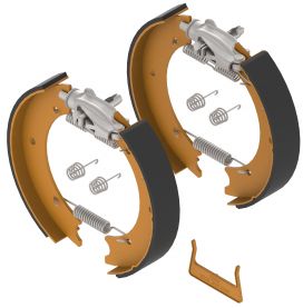 Knott wheel brake, wheel brake, brake shoes, brake springs, brake cable ...