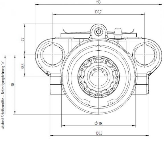 Hydraulic spring applied - air released sliding caliper brakes - Knott GmbH