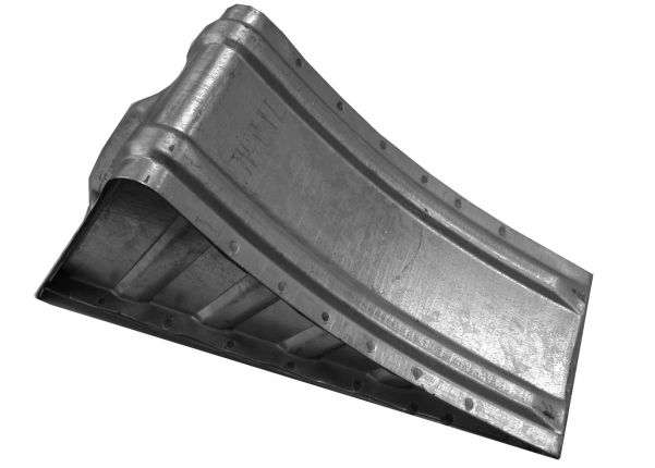 Wheel chock G53, galvanized sheet metal - Knott GmbH