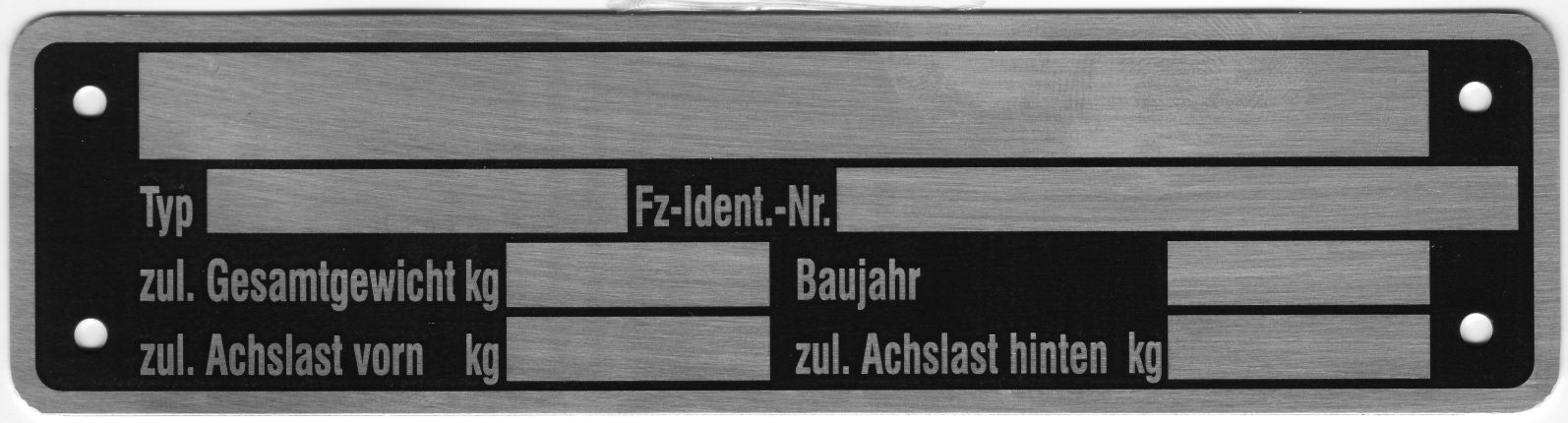 Identification plate - Knott GmbH