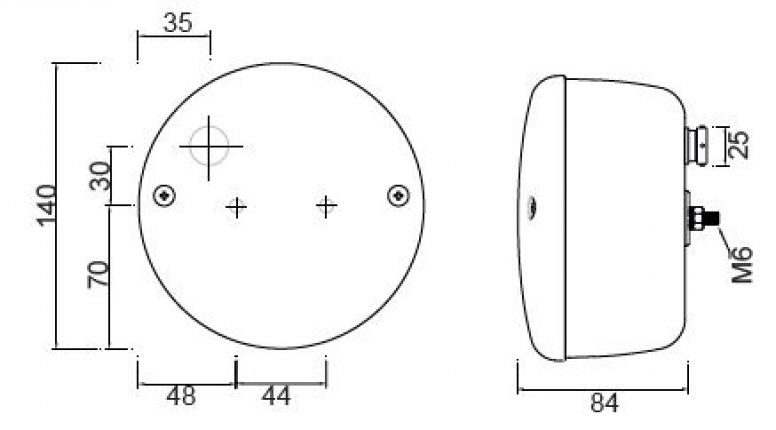 Aspöck Multipoint, rearlight, taillight, lens, triple chamber taillight ...