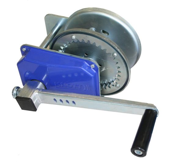 Winch 530A with automatic unwinding, detachable crank - Knott GmbH