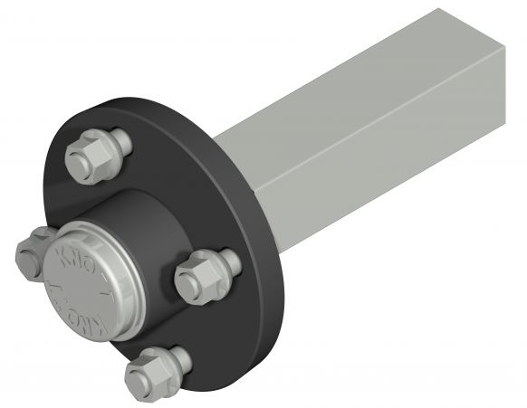 Stub shaft up to 25km/h / up to 40km/h- 100x4 mm / 56 mm - Knott GmbH
