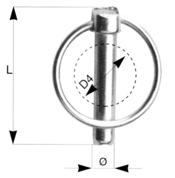 Linch pin Ø 6 mm * 41 mm - Knott GmbH