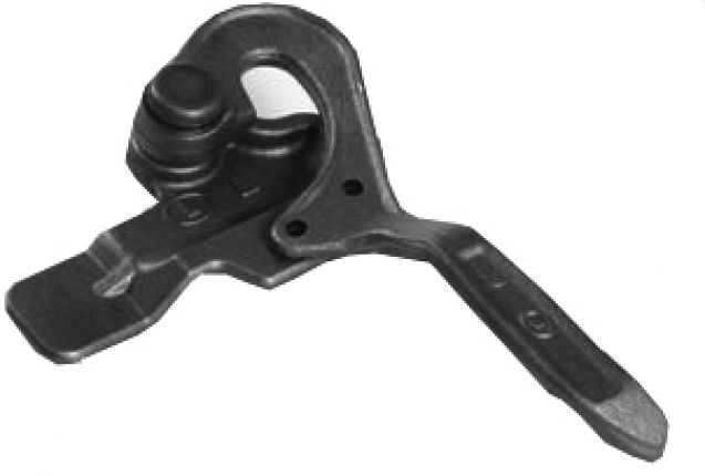 Retaining cams, counterholders, trailer attachments, engaging hooks ...