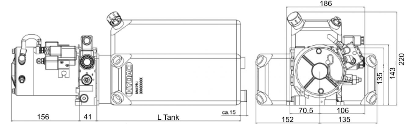 Hydraulic electric pump 130bar - Knott GmbH