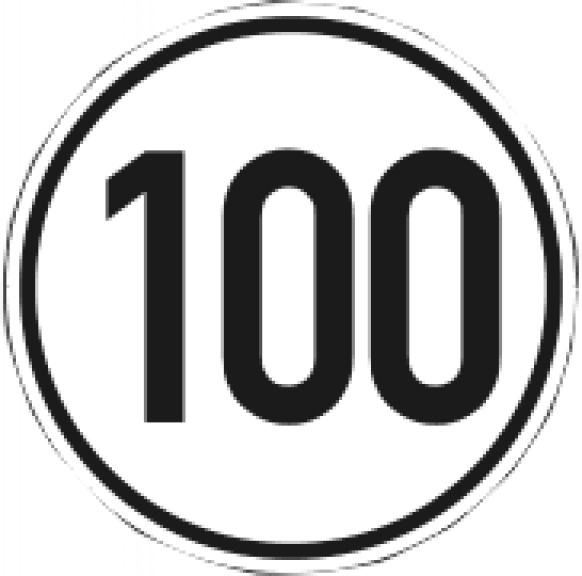 Speed sign 100km/h - Knott GmbH