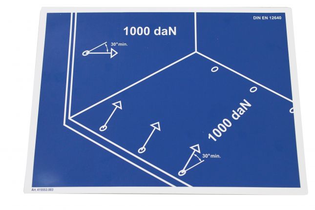 Lashing point sign, information sign, sign, trailer attachment parts ...