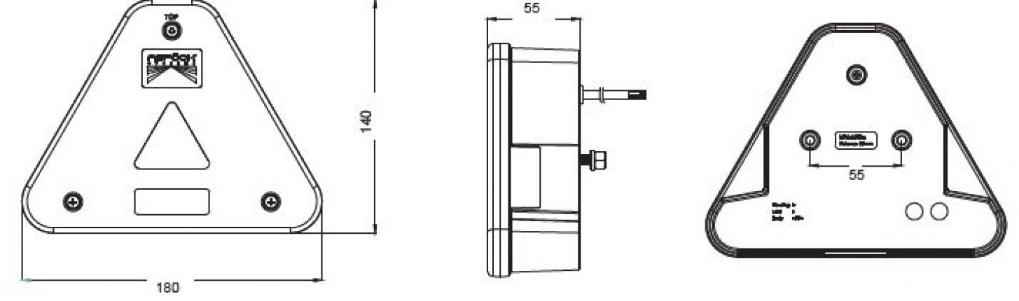 Aspöck Minipoint, Aspöck Multipoint, combination rear light, taillight ...