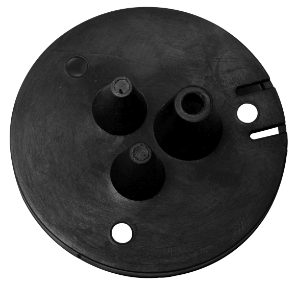 Rubber base for socket outlet round, triple - Knott GmbH