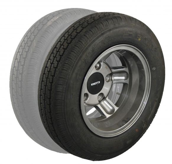 Complete wheel, wheel, tire, trailer tire, trailer wheel, wheel 155 ...