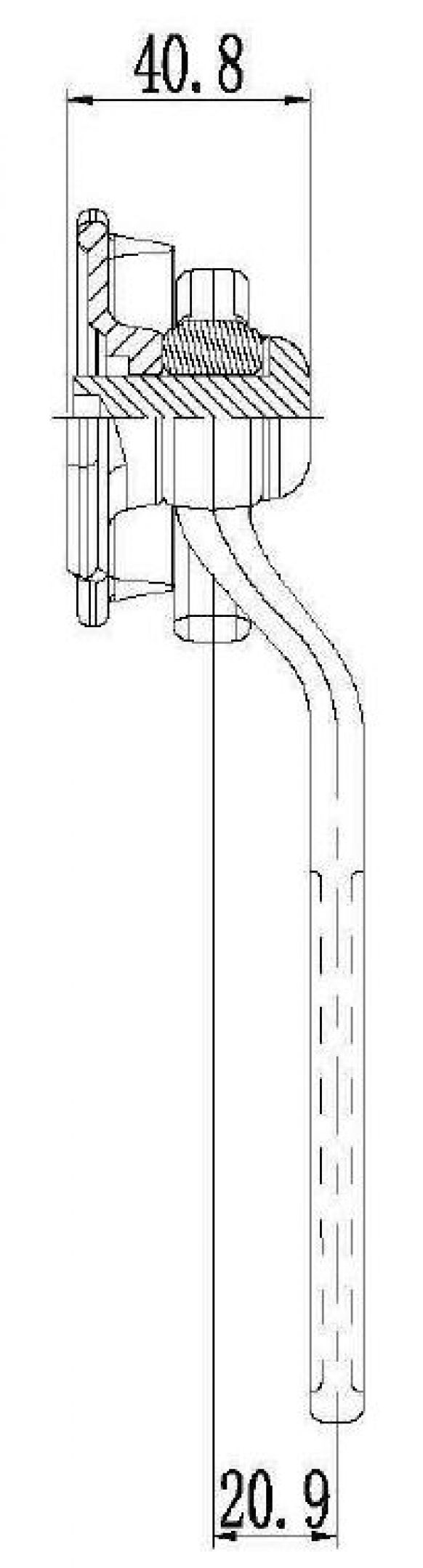 Angle lever lock right size 1 - Knott GmbH