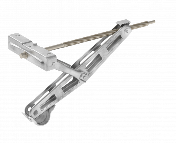 Extendable support for caravan trailers - Knott GmbH