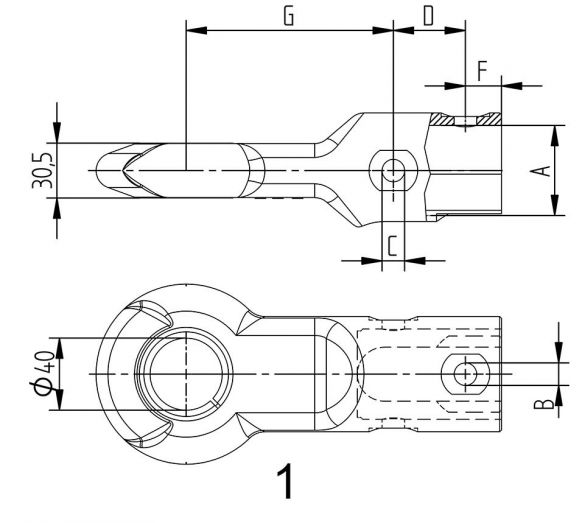 Drawbar eye compl. - Knott GmbH