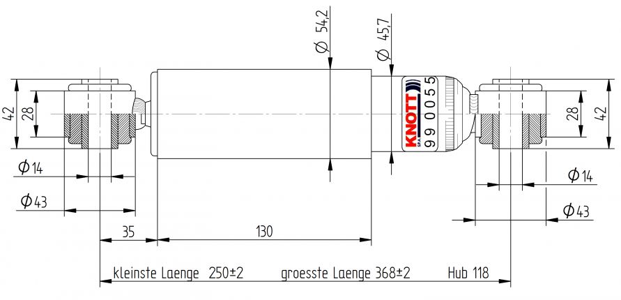 Suspension damper "Schwerlast" - Knott GmbH